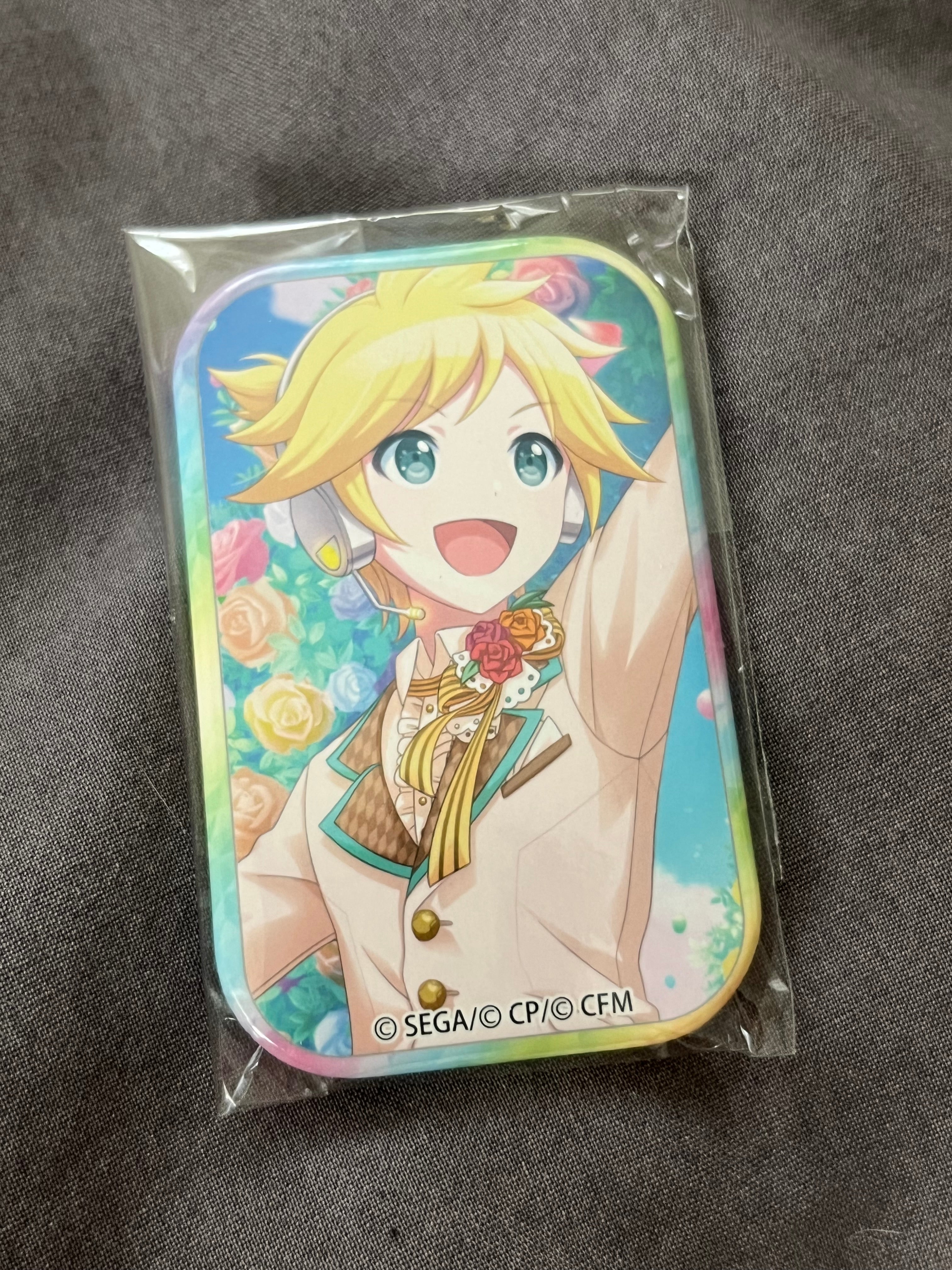 Project Sekai - Kagamine Len “Sparkling Curiosity☆” Square Badge [TRAI ...